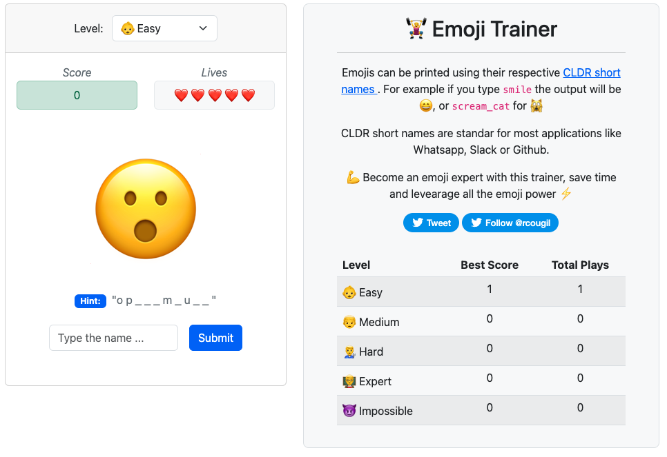 Emoji Trainer